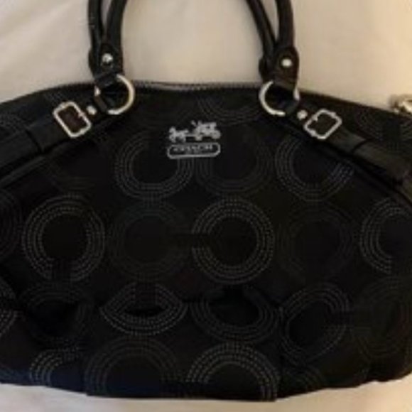 Coach | Bags | Authentic Coach Madison Dotted Op Art Sophia Satchel ...